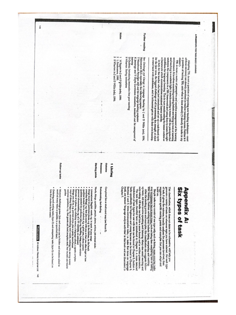 A Framework For Task-Based Learning | PDF