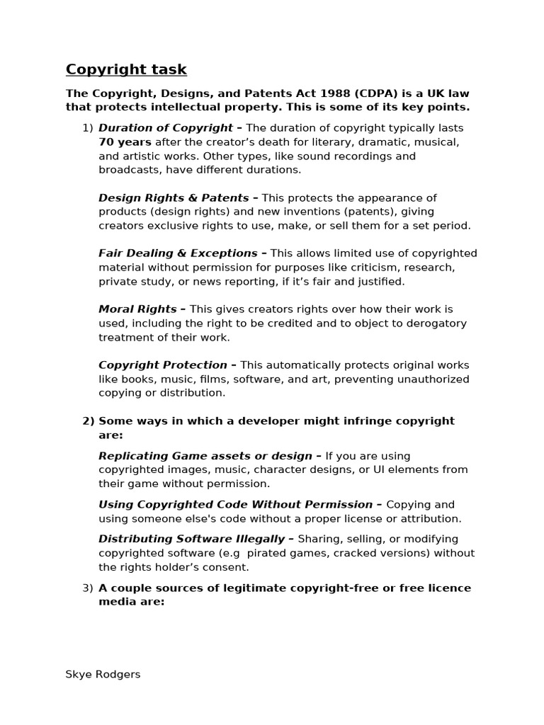 Copyright Report | PDF