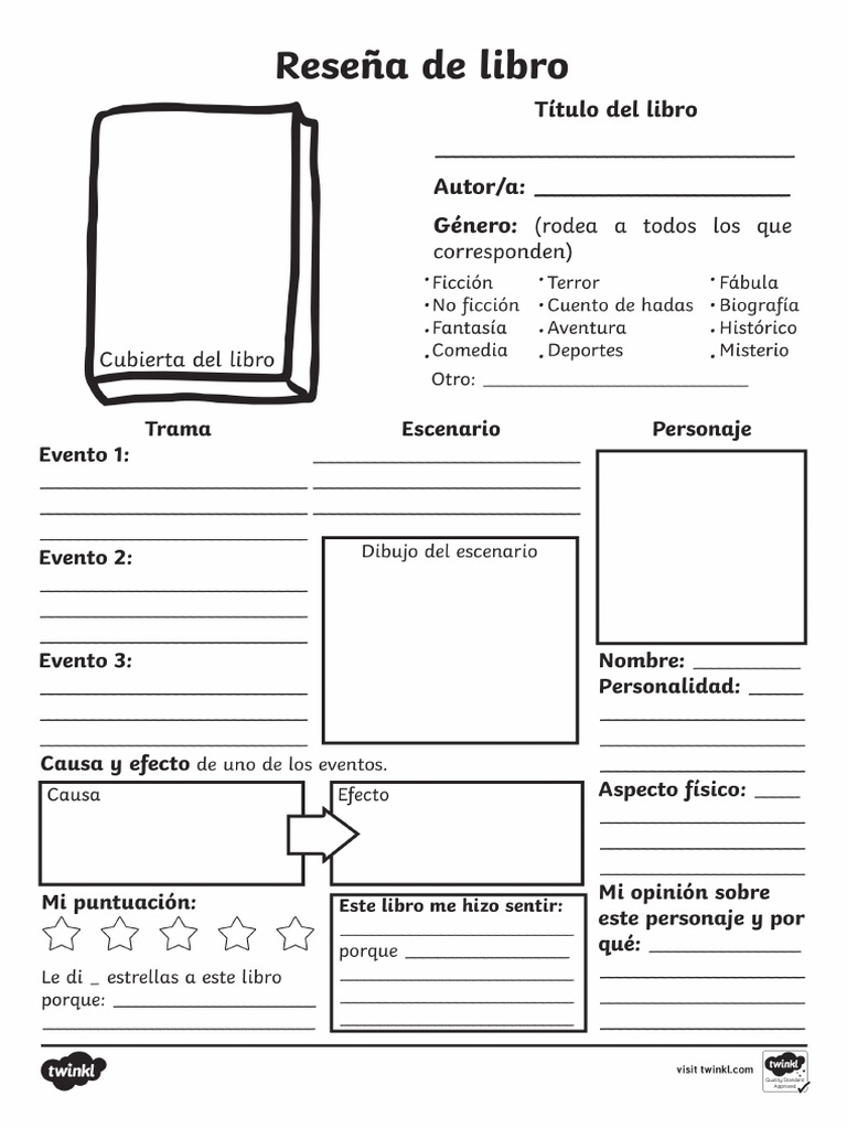 Reseña de Libro - Ficha | PDF