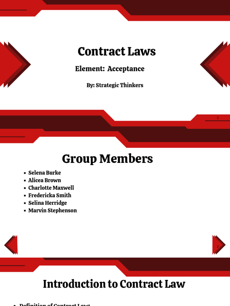Contract Law-Acceptance PDF | PDF | Offer And Acceptance | Common Law