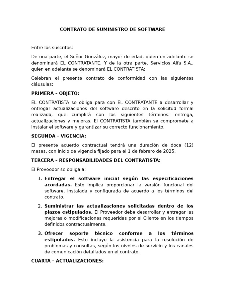 Contrato de Suministro de Software | PDF | Software | Arbitraje