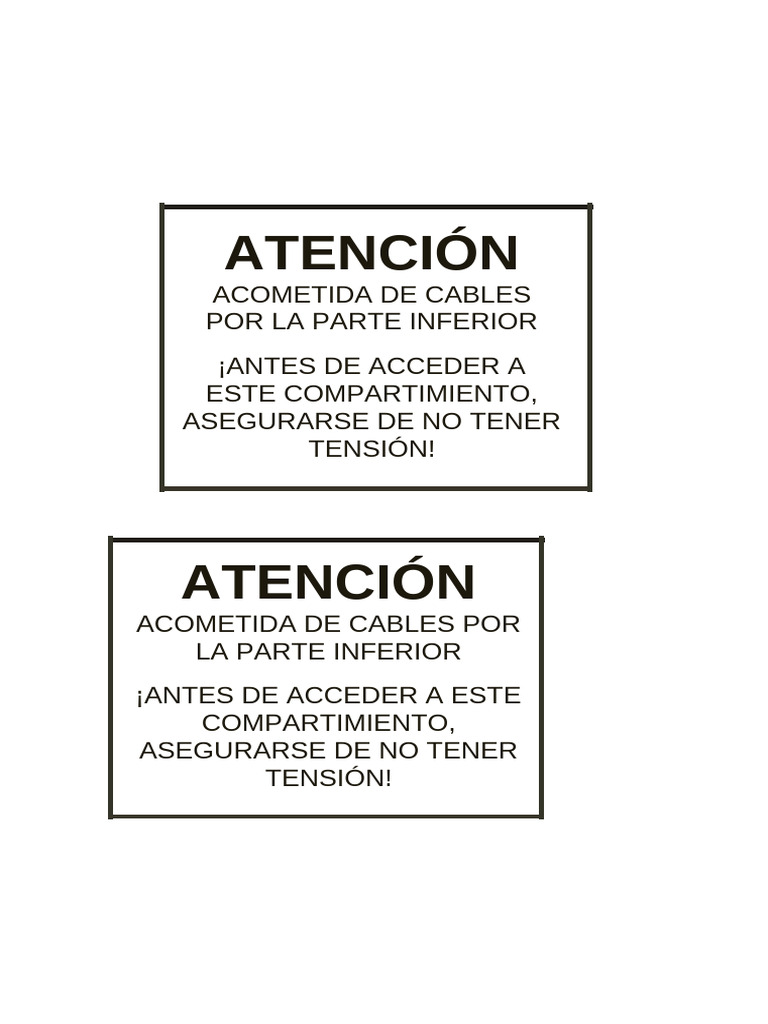 Sticker Atencion | PDF