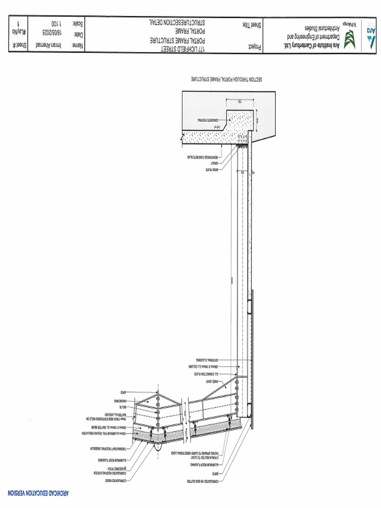 Portal Frame Section | PDF
