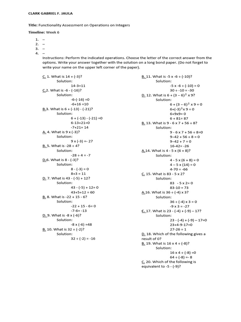 GenMath_Week6-7_Activities | PDF