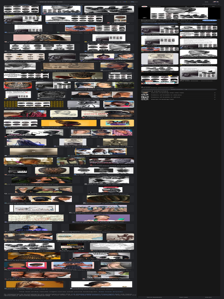 Slave Braids Map - Google Search | PDF | Hairstyle | Human Hair