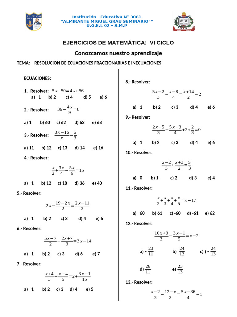 Ejer Ecua - Inecua Fracc - 4to - Lacs | PDF
