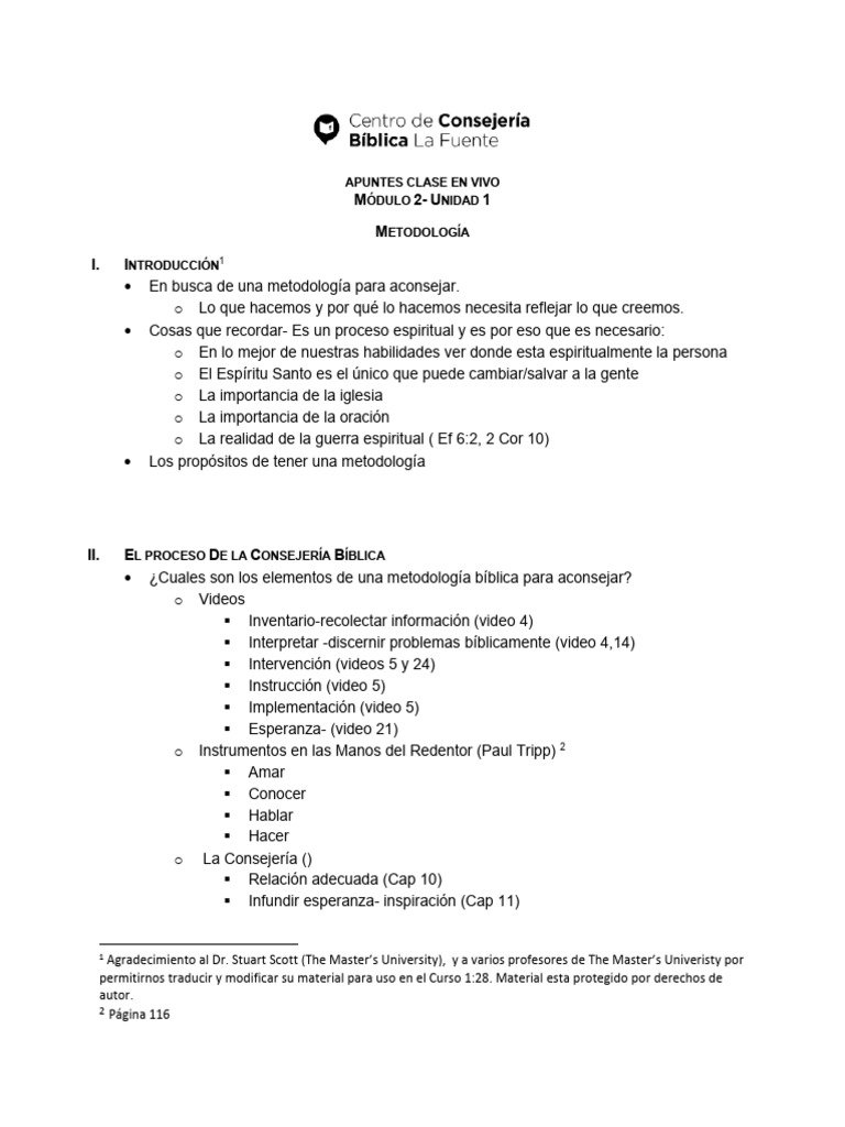 Notas M2 U1 | PDF | Cristo (título) | Contenido bíblico