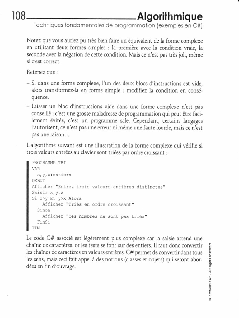 Wiley Algorithmique Programmation Cscharp - Partie56 | PDF