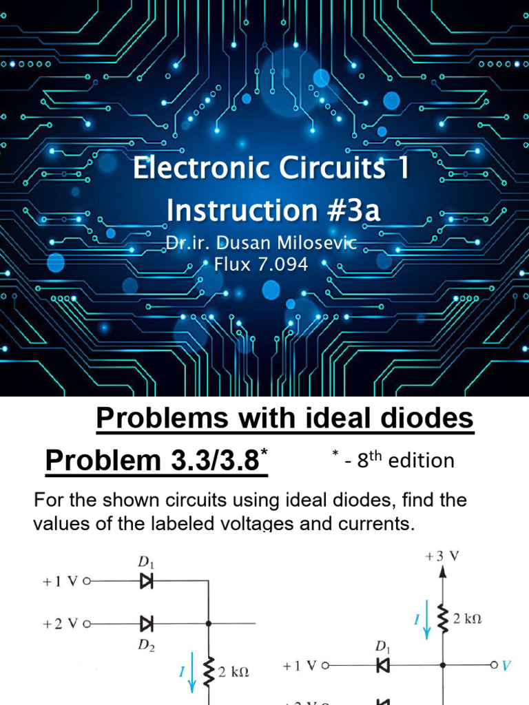 5ECD0 Instruction 3a 2023-2024 | PDF | Diode | Electrical Network