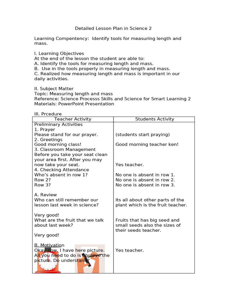Detailed Lesson Plan in Science 2 | PDF | Weight | Kilogram