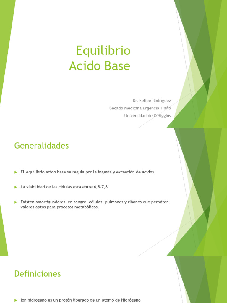 Regulación del Equilibrio Ácido-Base | PDF | Riñón | Ph