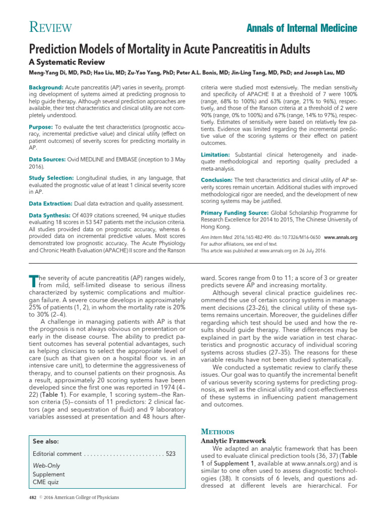 Di 2016 | PDF | Sensitivity And Specificity | Receiver Operating Characteristic