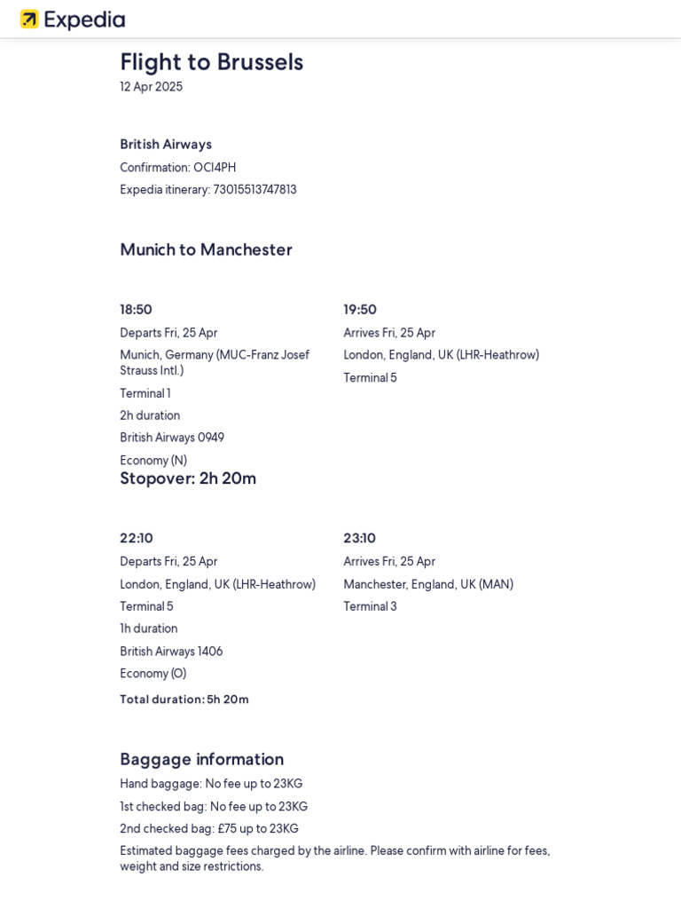 Return Flight Egti 8xy JBH 9gss | PDF