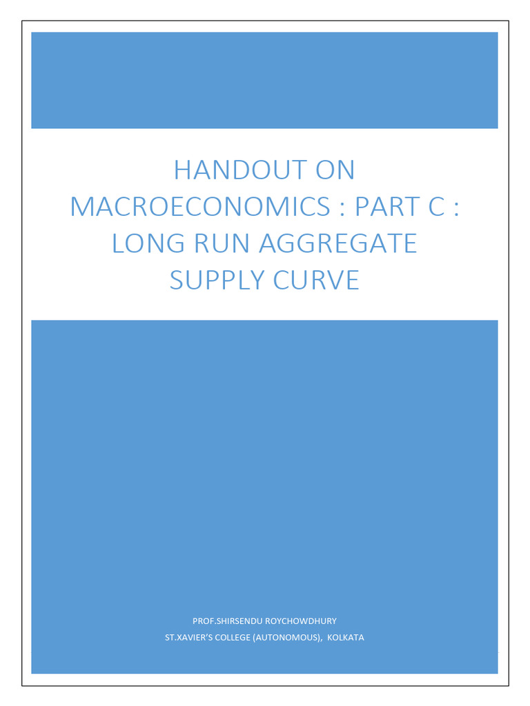 Handout - Macroeconomics - Unit 3 - Part C - SRC | PDF | Labour ...