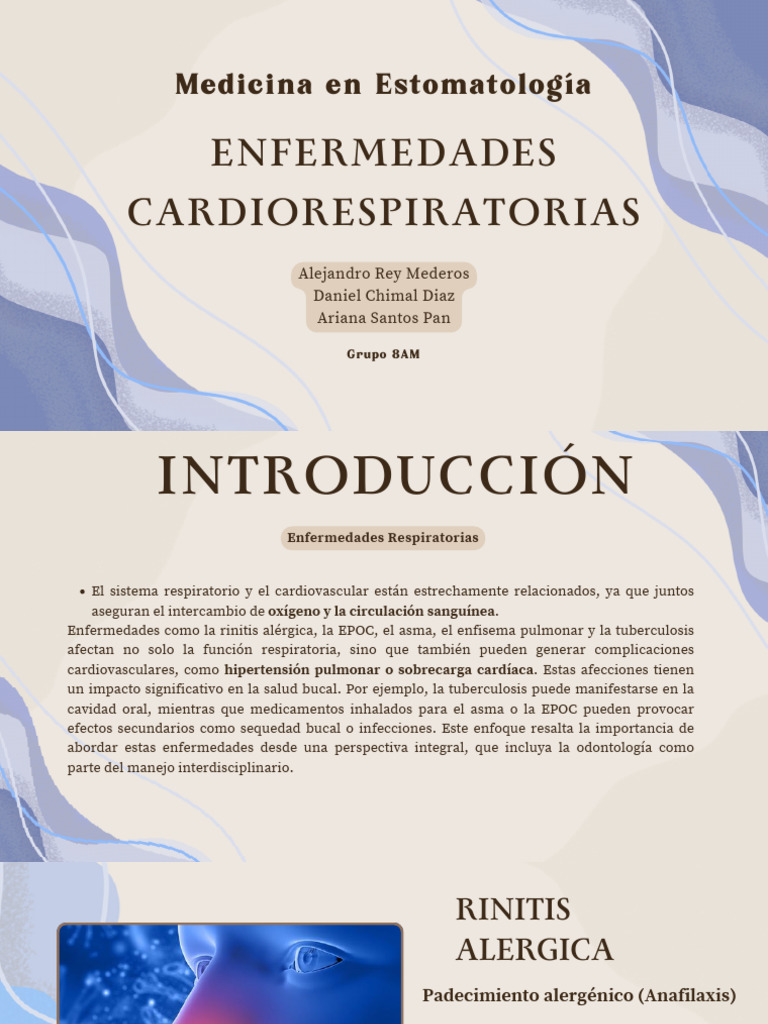 Alejandro Rey - Ariana Santos - Daniel Chimal | PDF | Asma | Tuberculosis