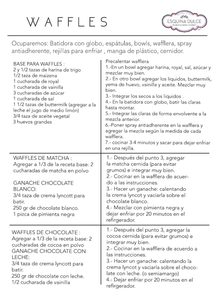 Waffles | PDF