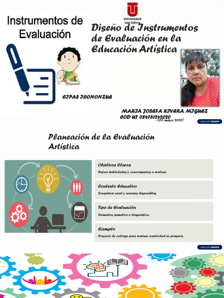 Diseno de Instrumentos de Evaluacion en La Educacion Artistica | PDF | Evaluación | Rúbrica ...
