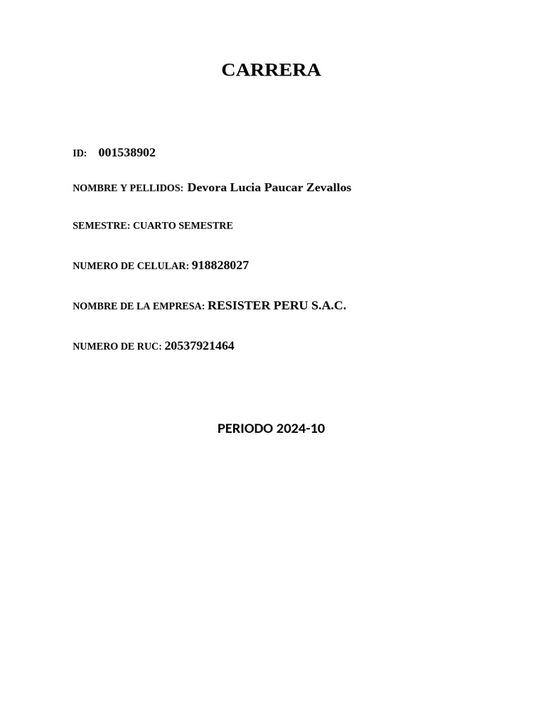 Documentos Complementarios - 2025-10 | PDF