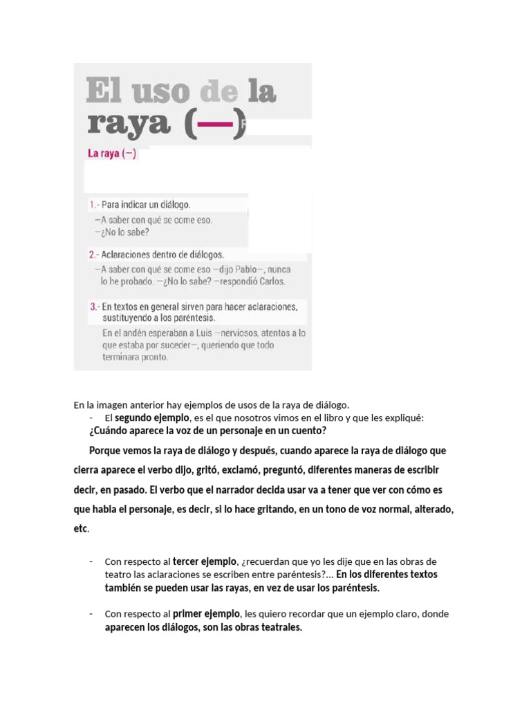 Raya de Dialogo. | PDF