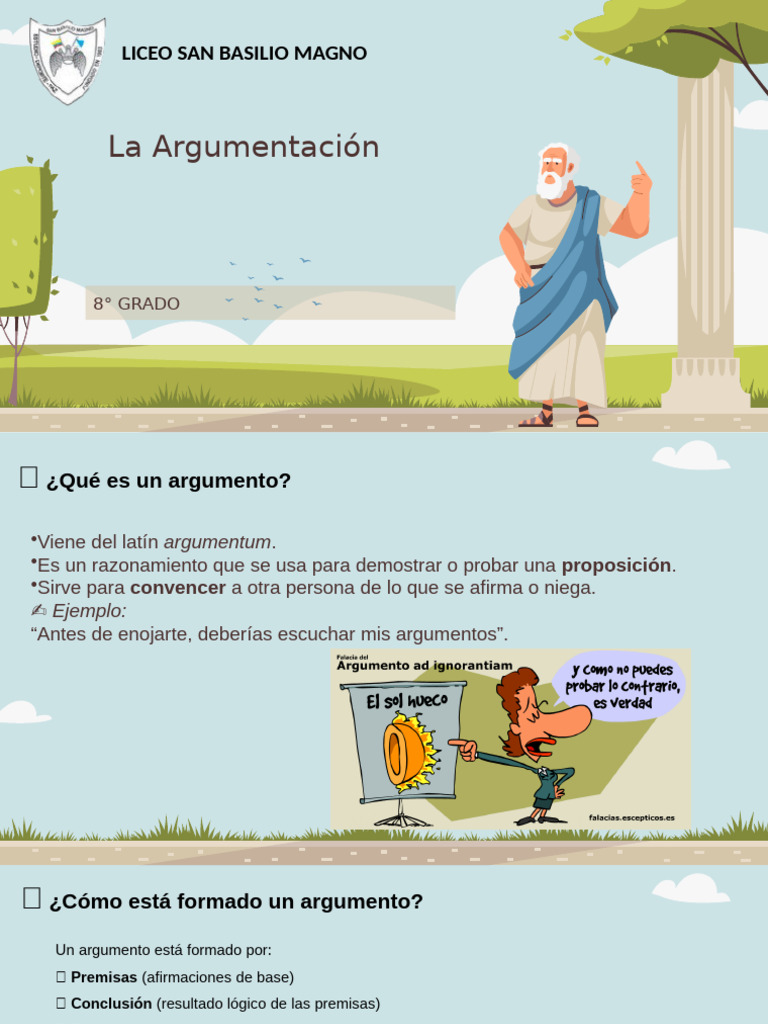 La Argumentación 8° Grado | PDF