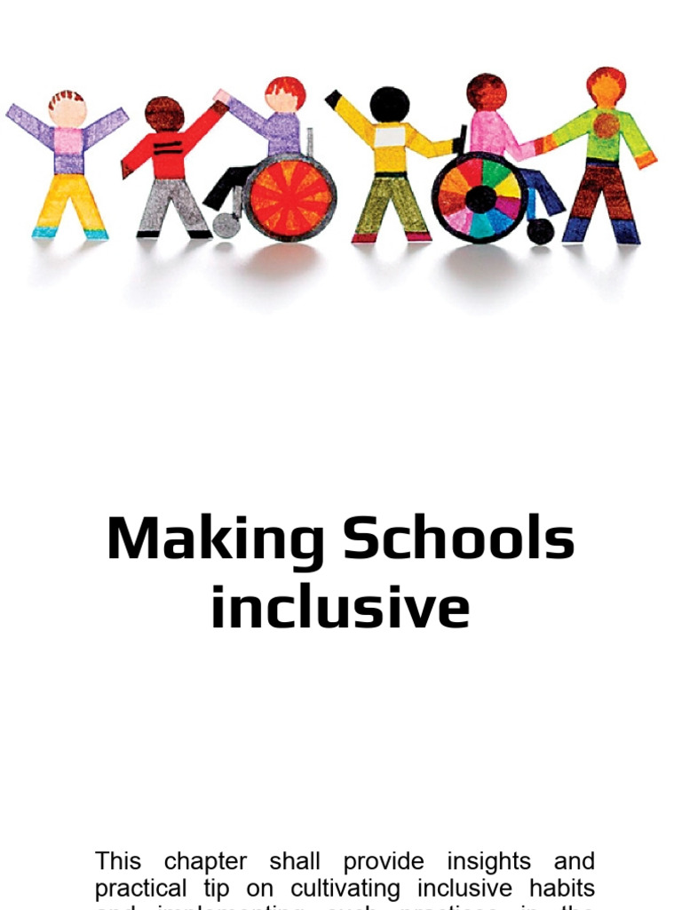Making Schools Inclusive | PDF | Teachers | Behavior Modification