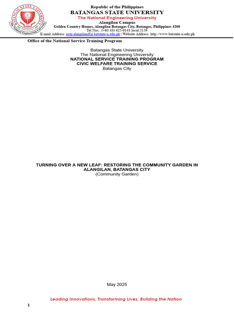 Final Cwts | PDF | Sustainability | Agriculture