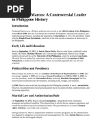 Marcos Regime Key Events Timeline | PDF | History