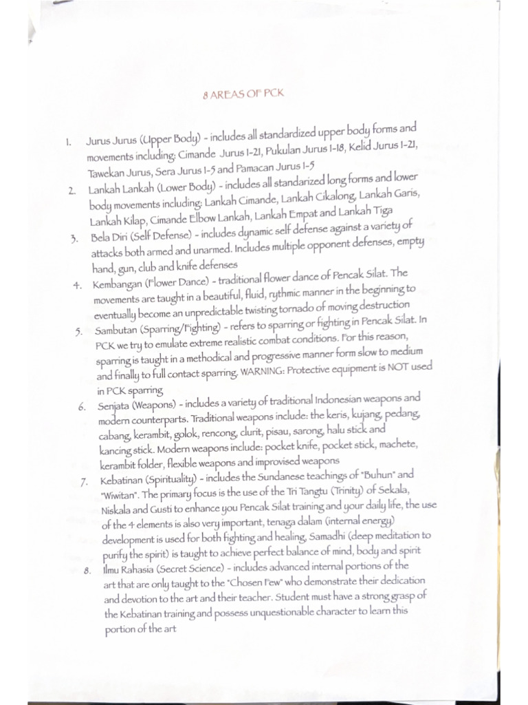 8 Areas of PCK | PDF