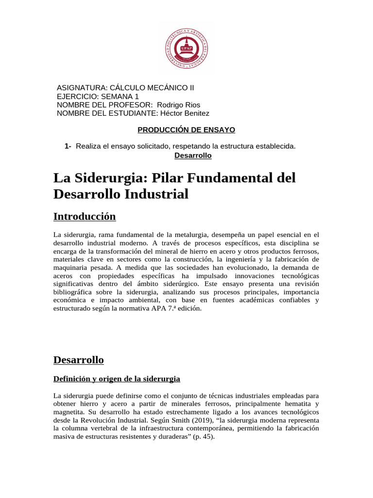 Copia de Semana+i Ficha c%c3%81lculo+Mec%c3%81nico++II | PDF | Hierro ...