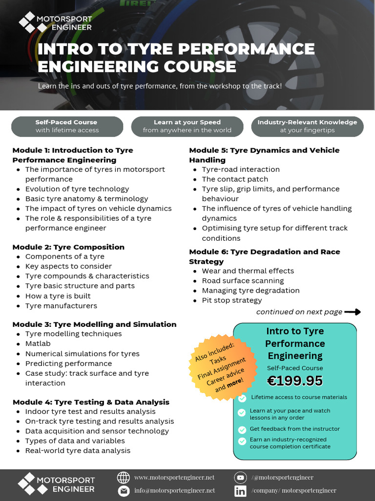 Tyre Performance Engineering Course | PDF | Tire | Simulation