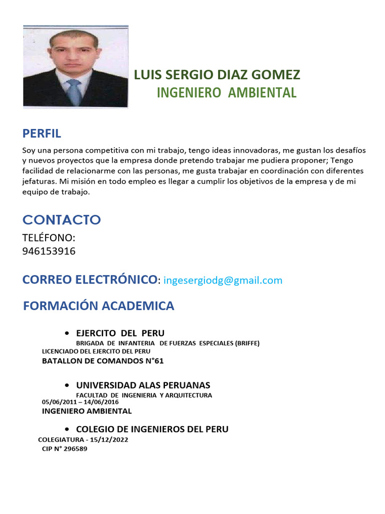 CV Sergio Febrero 2025 | PDF