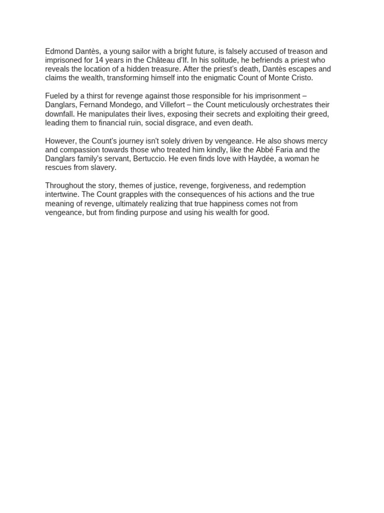 The Count of Monte Cristo | PDF