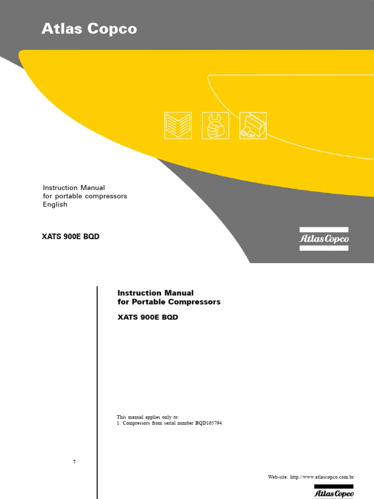 Instruction Book XATS 900E, E-AIR T900 BQD 0015 0004 68 EN | PDF ...