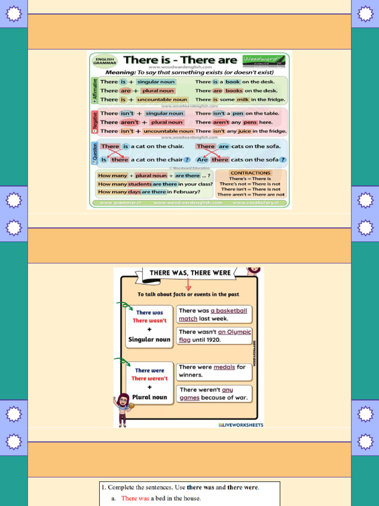 Unit 5 - There Was There Were - Grammar | PDF