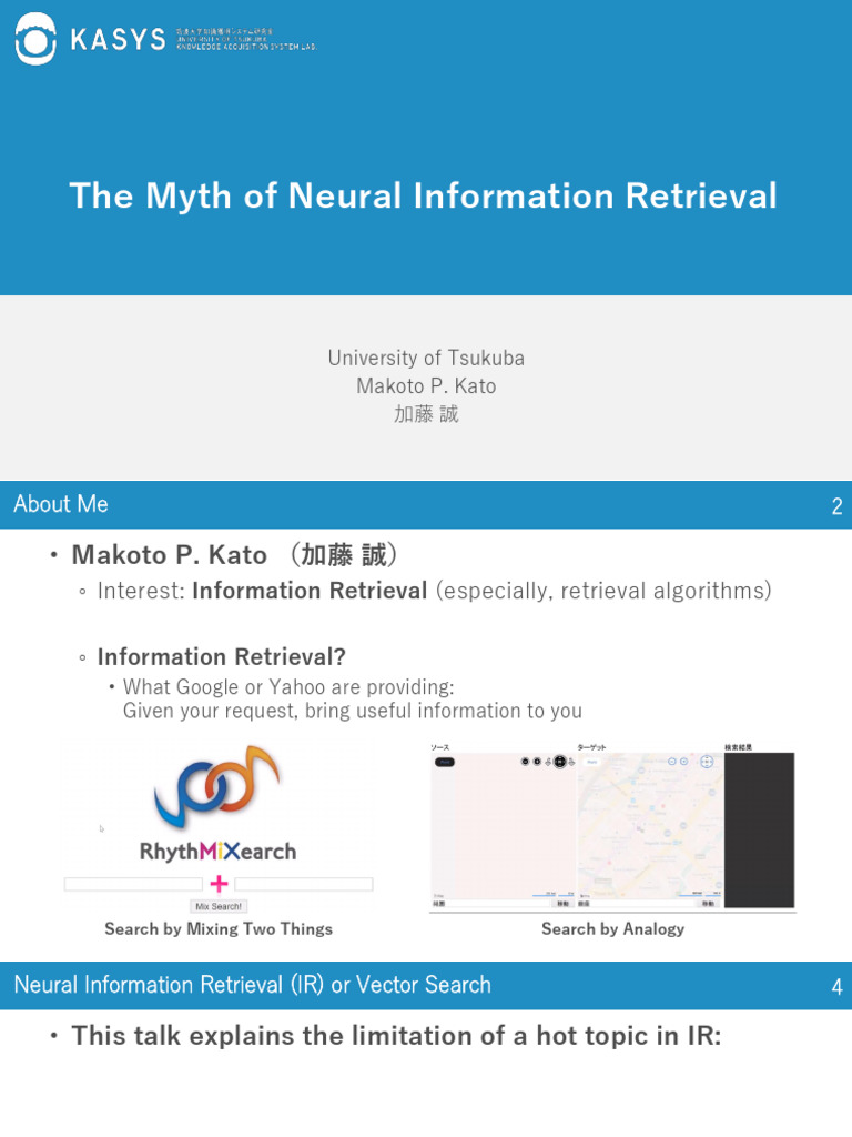 Myth of Neural Information Retrieval | PDF | Information Retrieval | Artificial Intelligence