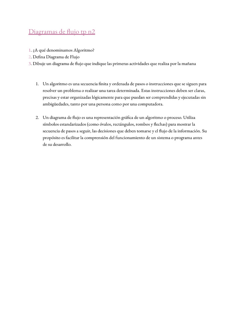 Diagramas de Flujo TP n2 | PDF