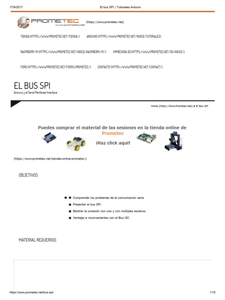 38 El bus SPI | PDF | Arduino | Datos de computadora
