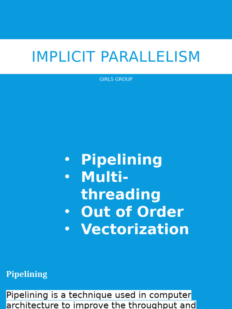 IMPLICIT-PARALLELISM | PDF | Thread (Computing) | Parallel Computing