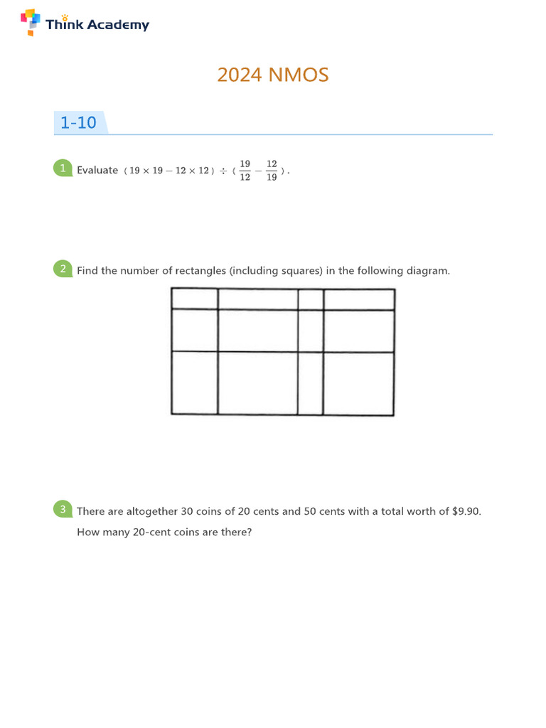 2024 NMOS (Questions) | PDF