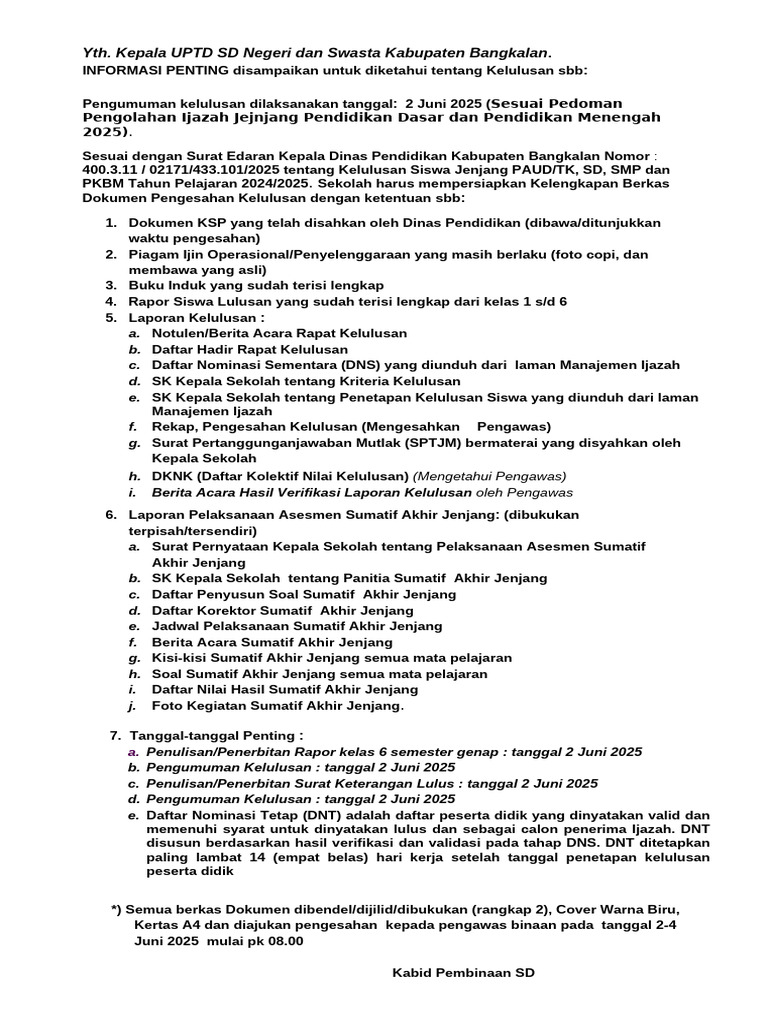 Berkas Dokumen Kelulusan 2025 Siap | PDF