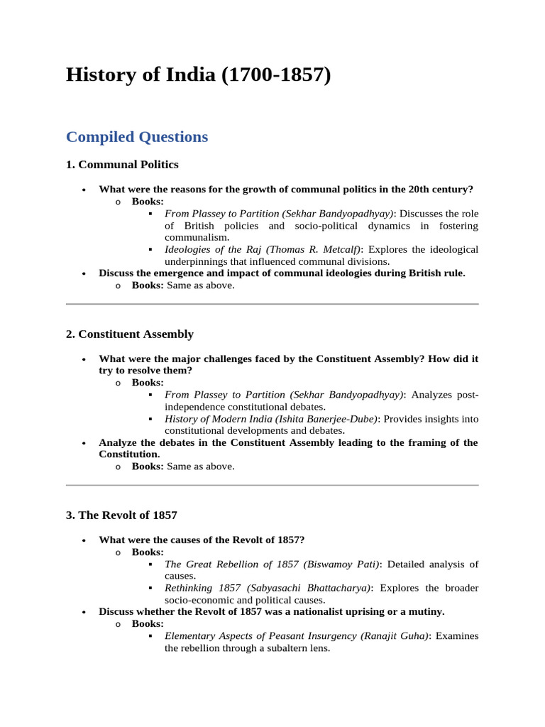 Communal Politics in Colonial India | PDF | British Raj | Partition Of ...