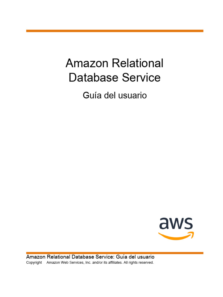 Amazon Relational Database Service (RDS) - 2021 | PDF | Mi sql | Bases de datos