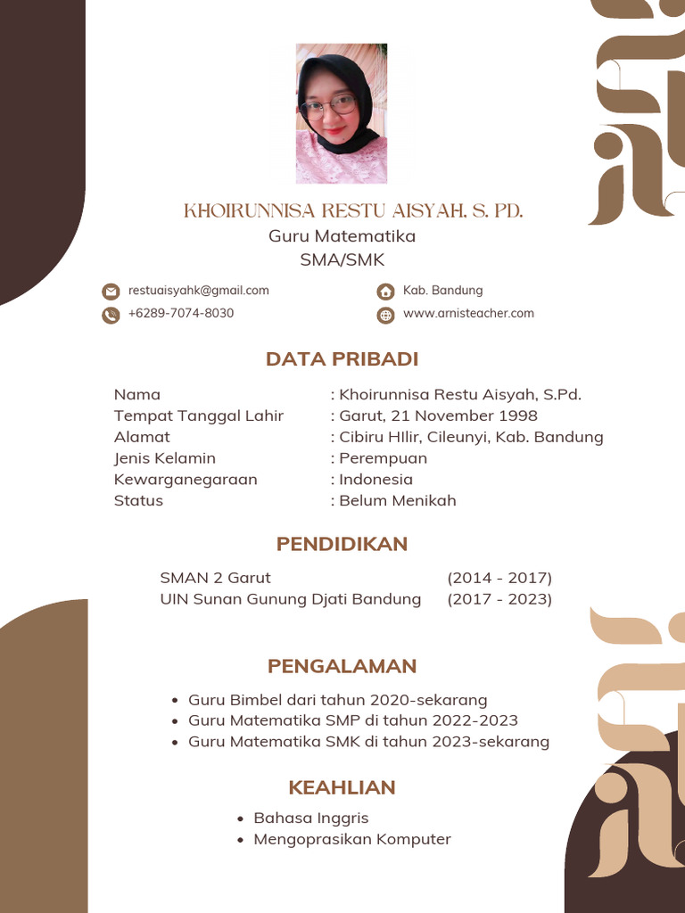 CV KHOIRUNNISA | PDF