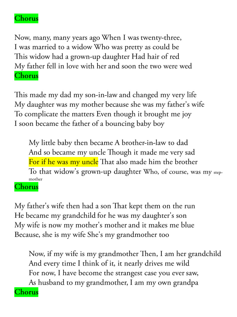 Im My Own Grandpa | PDF