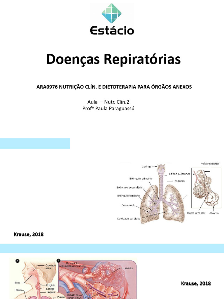 aula 7 _ Nutrição Clinica Órgãos Anexos_ UNESA 2025_dç respiratórias ...