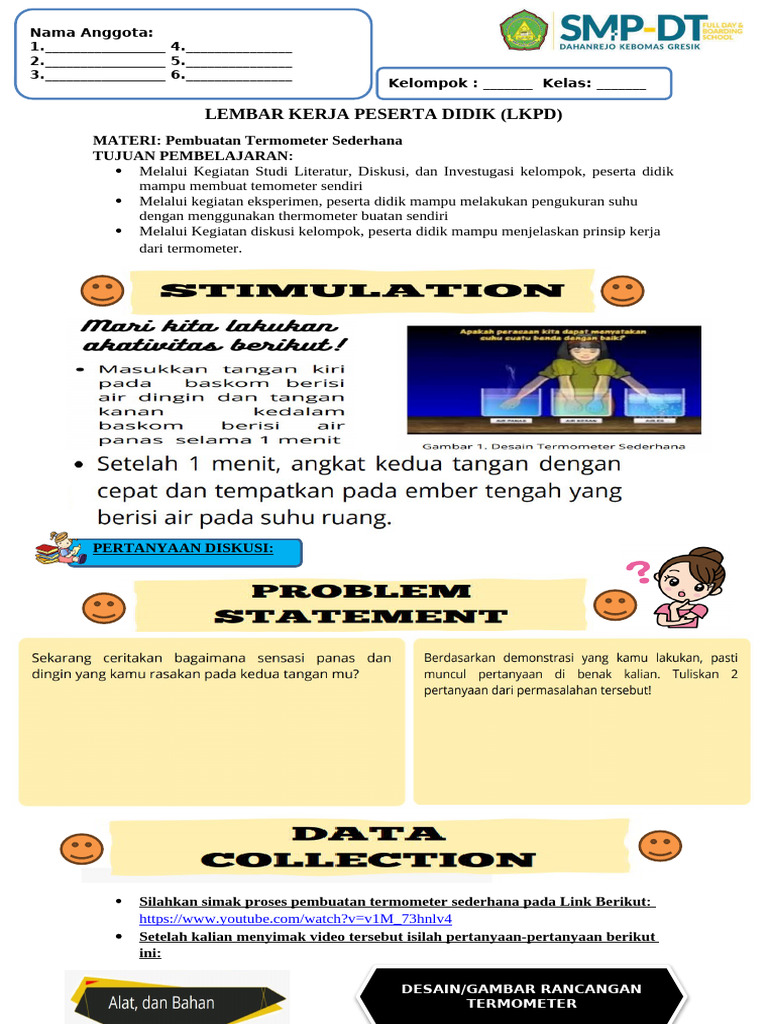 Lembar Kerja Peserta Didik Termometer | PDF