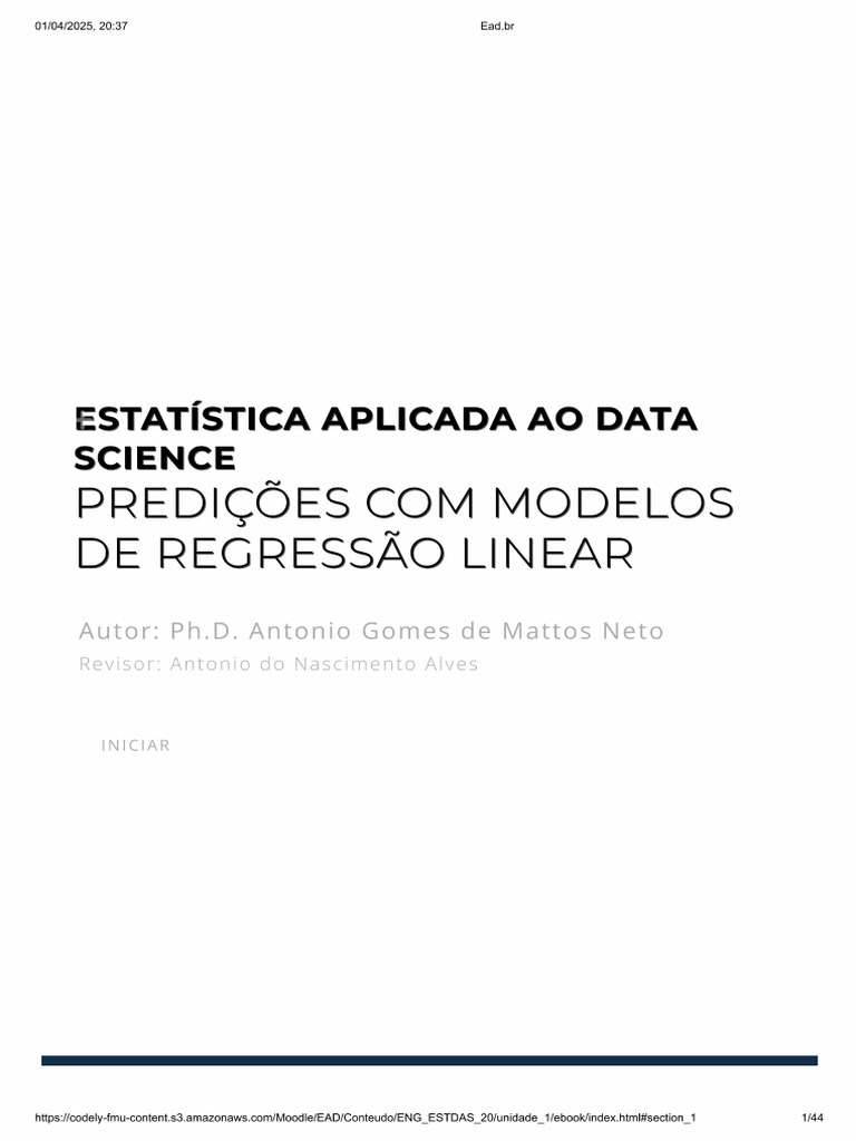 Estatistica Data Science | PDF