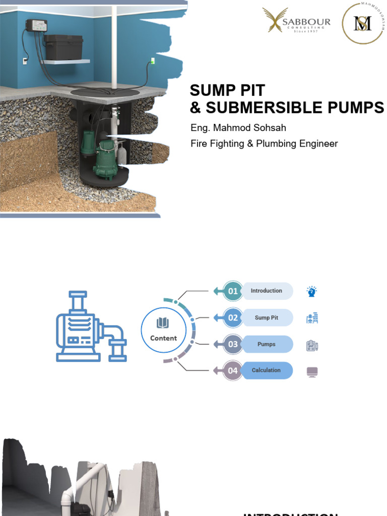 Sump Pit and Submersible Pump Guide | PDF | Sanitary Sewer | Groundwater