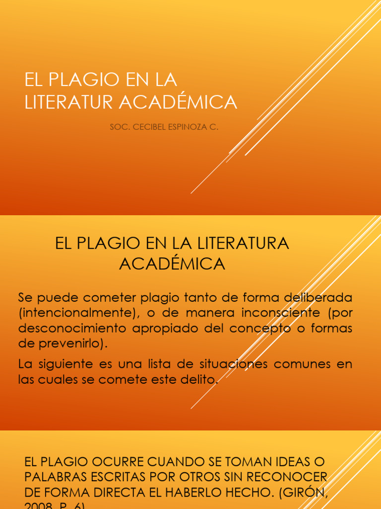 2.1. El Plagio en La Literatura Académica | PDF | Plagio