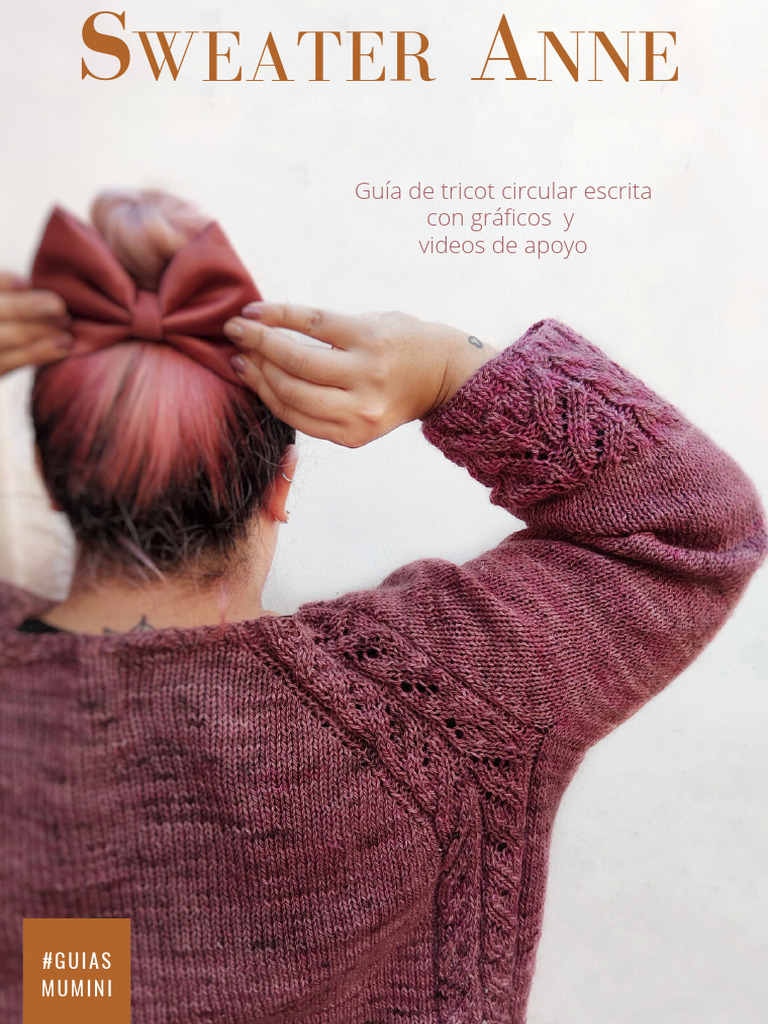 Guía de Tricot Circular: Sweater Anne | PDF | Ropa | Textiles